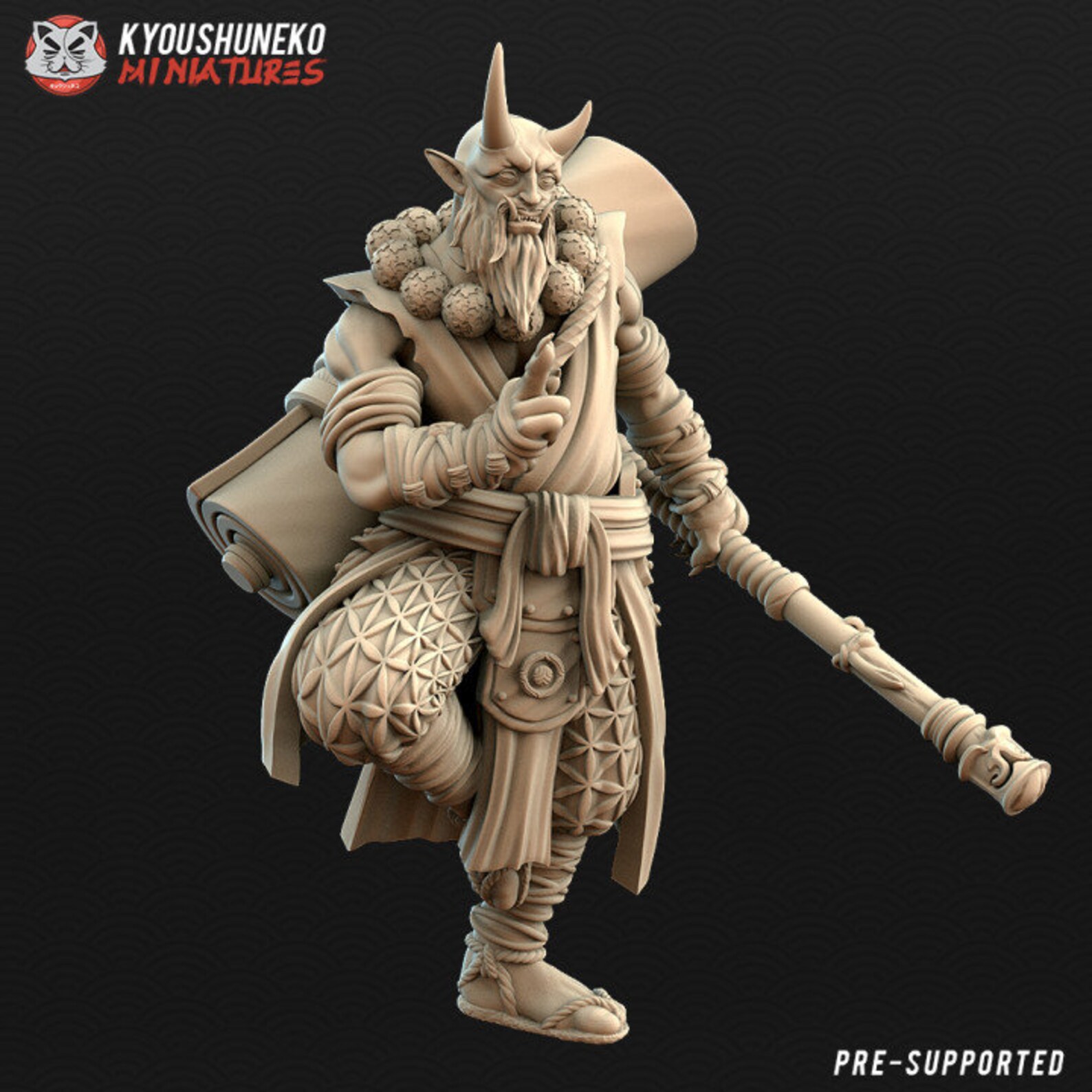 Japanese Samurai Army Oni Sohei Elder Kyoushuneko Miniatures - Etsy