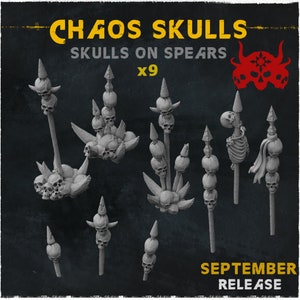 Chaos Skulls • Basing Bits • Zabavka Workshop • 3D Printed Tabletop ...