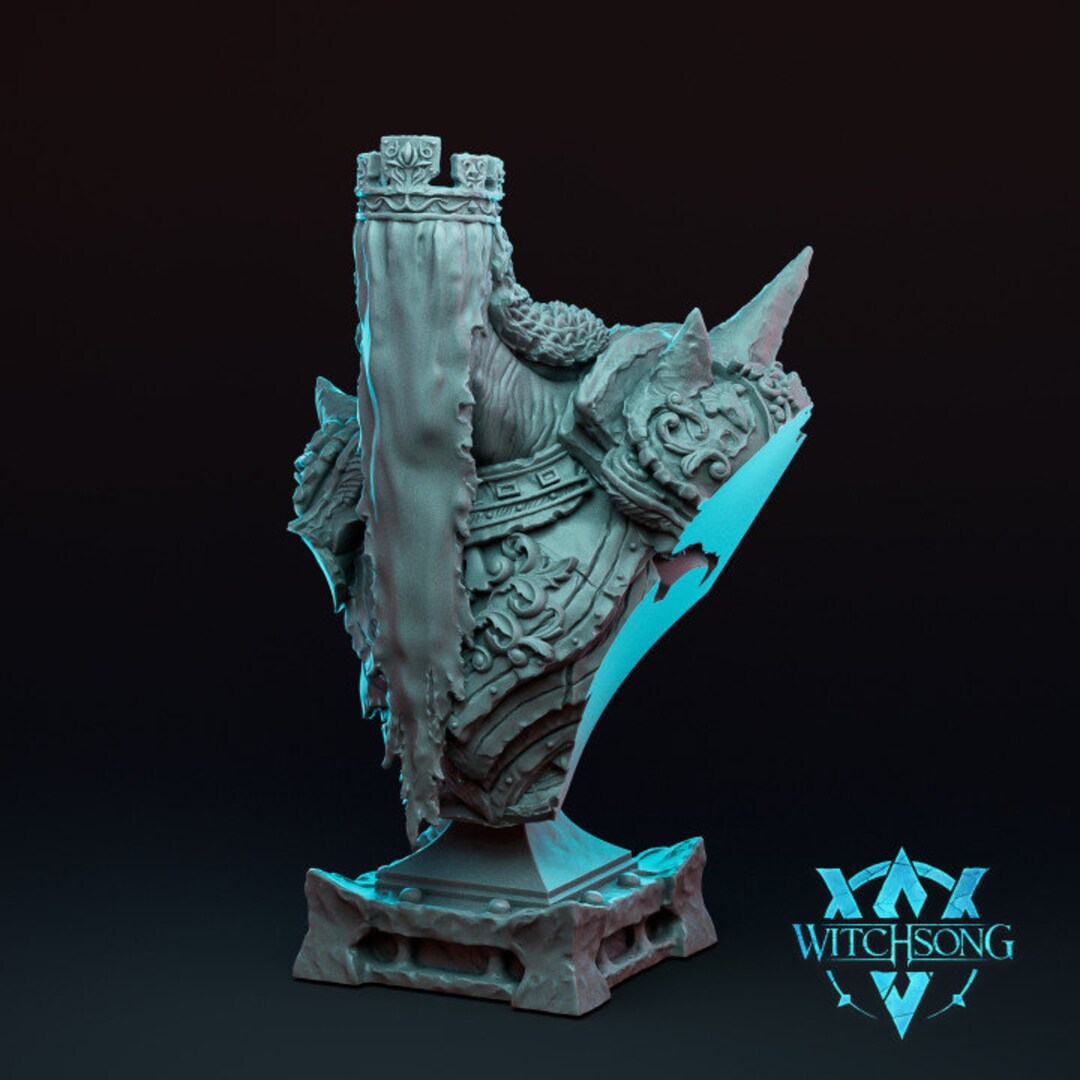 Bust of the Faceless King Witchsong Miniatures 3D Printed - Etsy