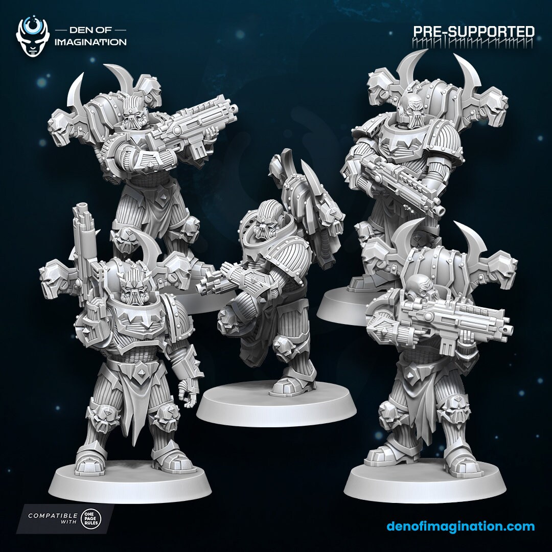 Void Blessed Sons • 10 Man Squad • Den of Imagination • 3D Printed Tabletop Miniature • - Etsy