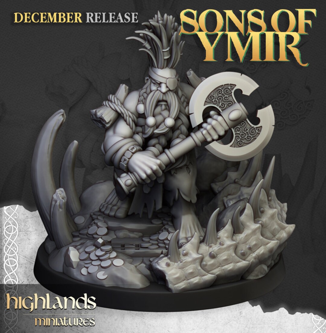 Dwarf Dragonseeker Sons of Ymir Highlands Miniatures 3D - Etsy