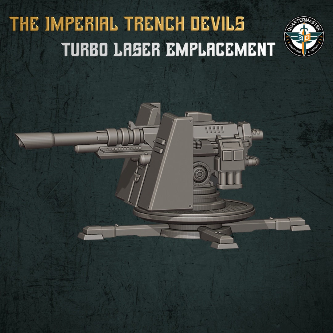 Trench Devil Turbo Laser Quartermaster3d 3D Printed Tabletop Miniature ...