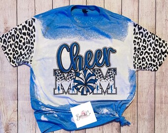 Light Blue Cheer Mom Shirt - Etsy