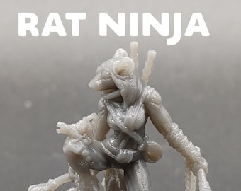 Rat Ninja Miniature - Etsy