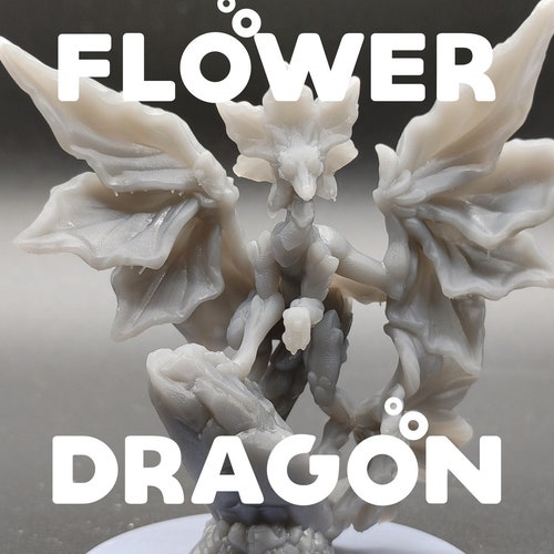 Flower Dragon Model for Dungeons and Dragons - Etsy