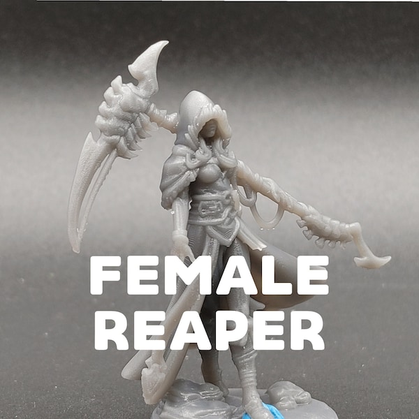 Female Reaper Miniature - Etsy