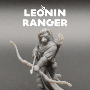 Leonin Ranger - Galaad Miniatures - D&D Dungeons and Dragons ...