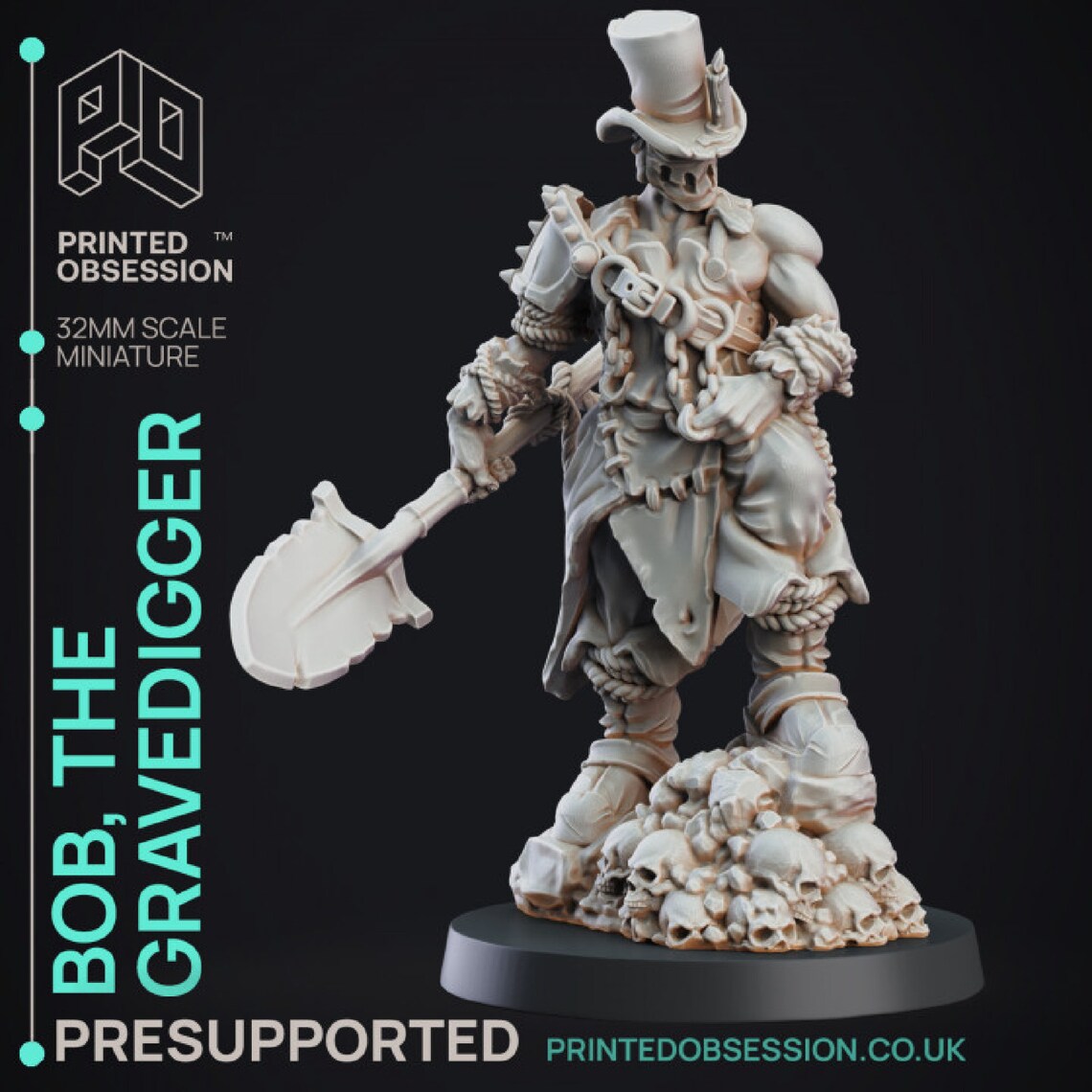 The Grave Digger Printed Obsession Undead Hero D&D | Etsy