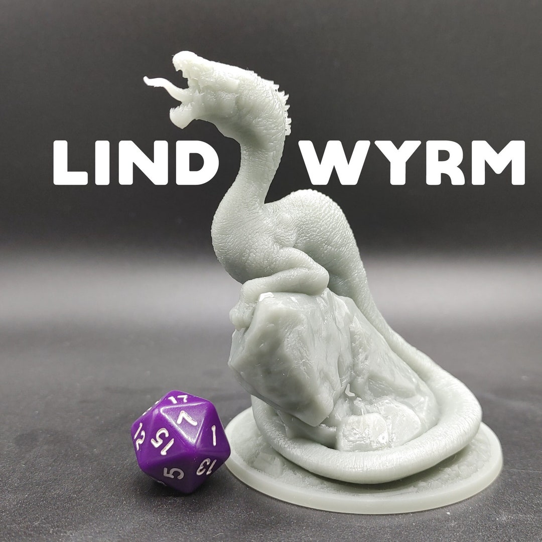 Lindwyrm - / Serpent Dragon - Printmymini - World of Dragons - D&D ...