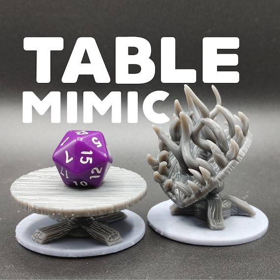 Table Mimics Hidden and Found Printed Obsession D&D - Etsy