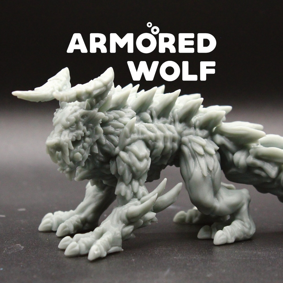 Armored Wolf / Raiju Thunder Beast - Hunting Party - Printed Obsession ...
