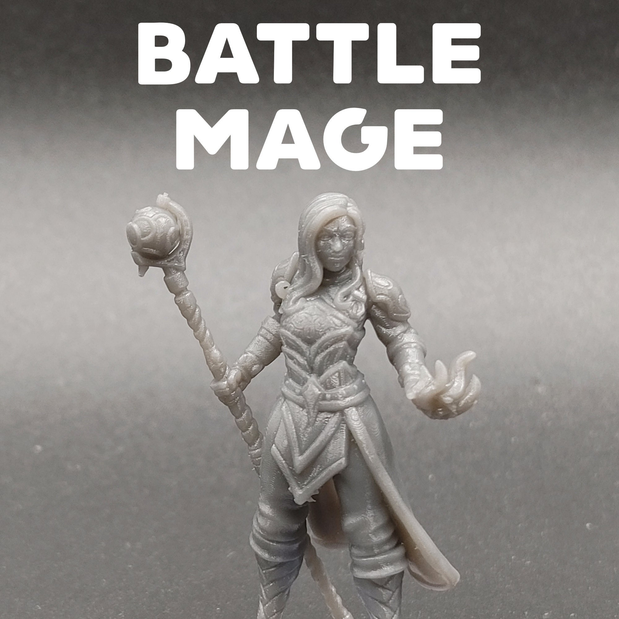 Battle Mage Magus Wizard Sorcerer Galaad Miniatures - Etsy