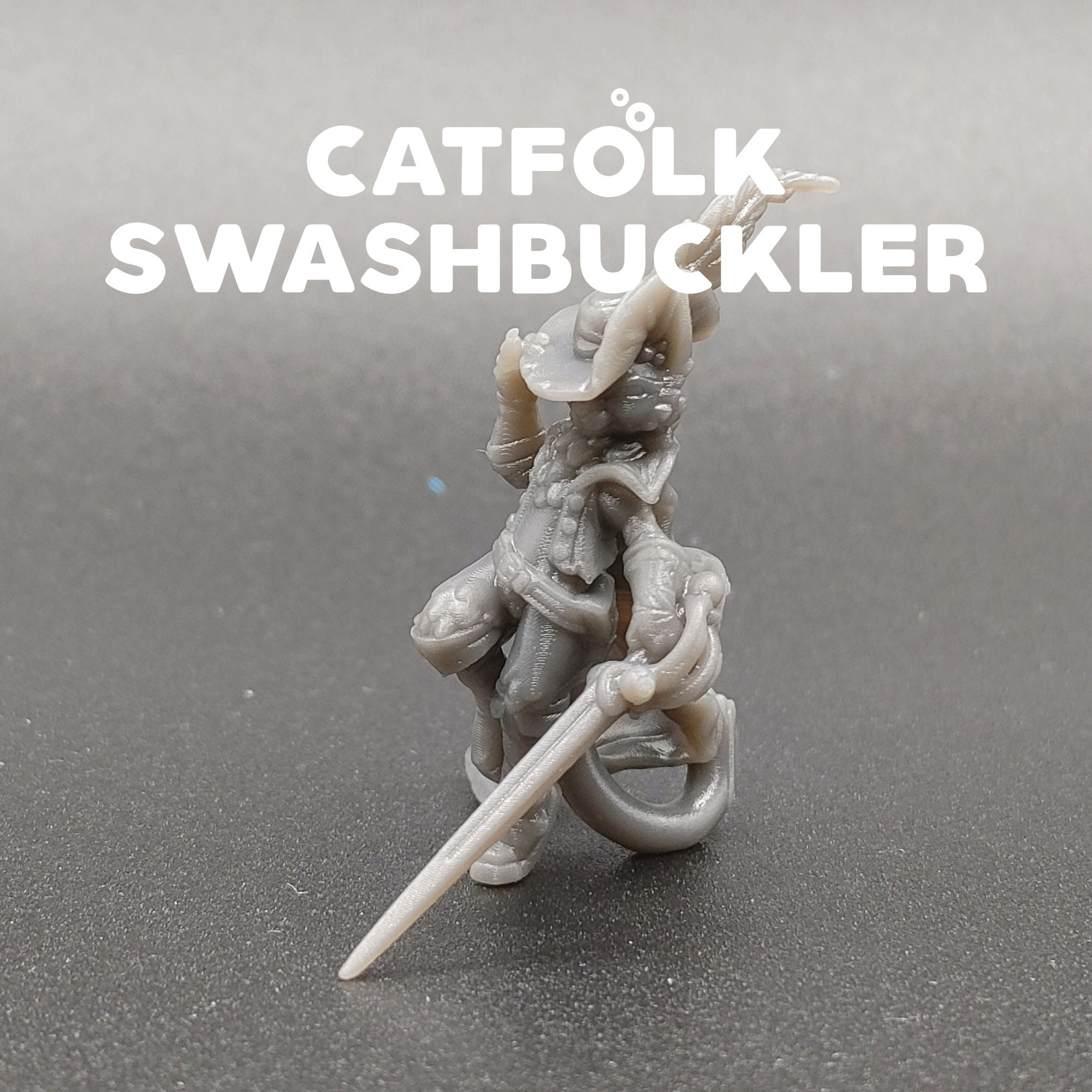 Catfolk Swashbuckler Printed Obsession D&D Dungeons and - Etsy