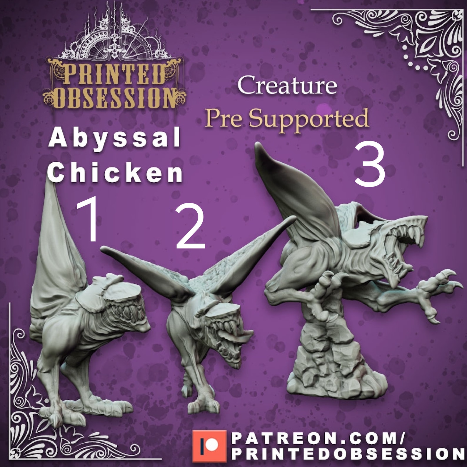 Abyssal Chicken Printed Obsession Halloween 2020 D&D - Etsy