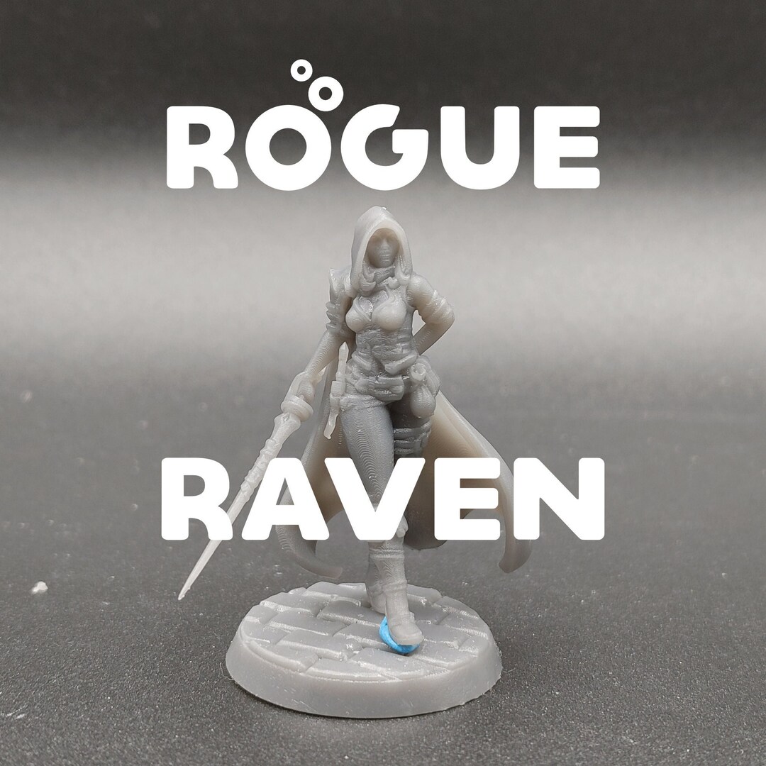 Raven - Female Rogue - Galaad Miniatures - D&D Dungeons and Dragons ...