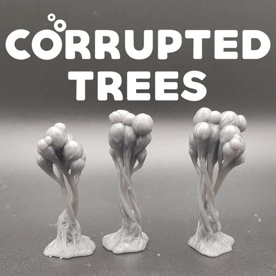 Corrupted Trees Printed Obsession D&D Dungeons and Dragons - Etsy