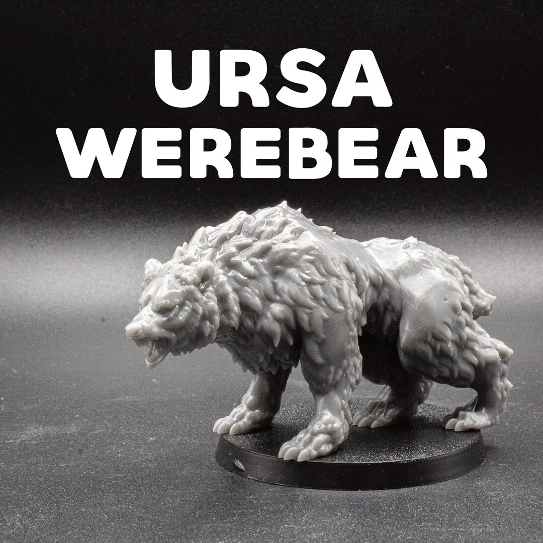 Ursa Werebear - Dire Bear Druid Wildshape Animal - Printed Obsession ...