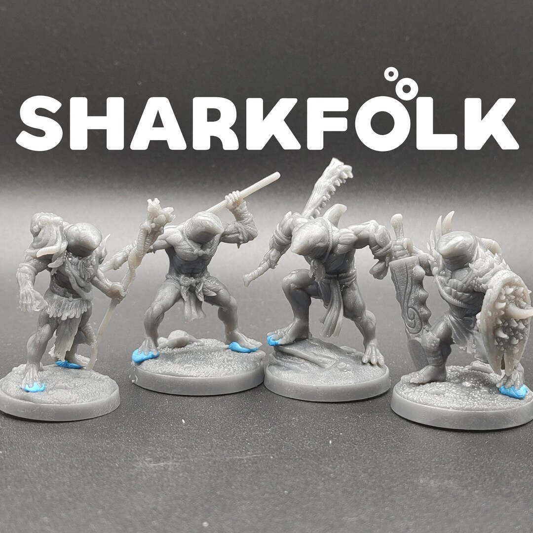 Sharkfolk / Shark Fish Folk Men Sahuagin - Dragon Trapper's Lodge - D&D ...