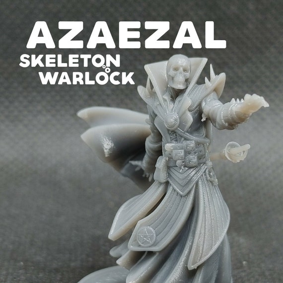 Azaezal the Lich / Skeleton Warlock Dragon Trapper's | Etsy