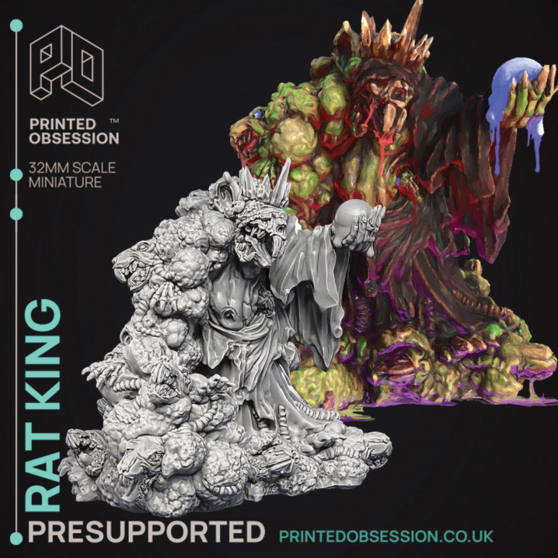 Rat King - Undead Swarm - Cryptids of the Darkwoods- Printed Obsession ...