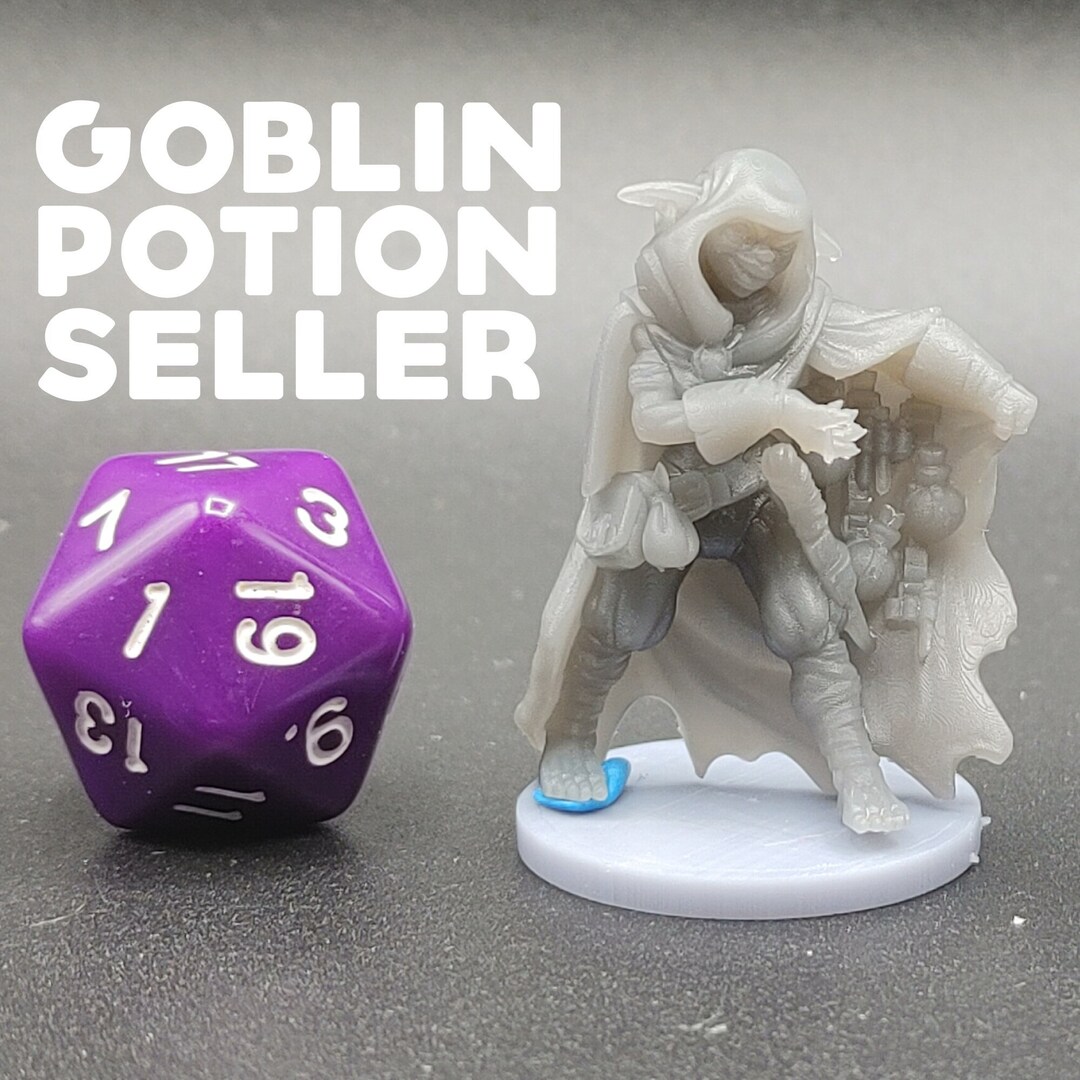 Goblin Potion Seller - Printed Obsession - Goblin Coffee Shop - D&D ...