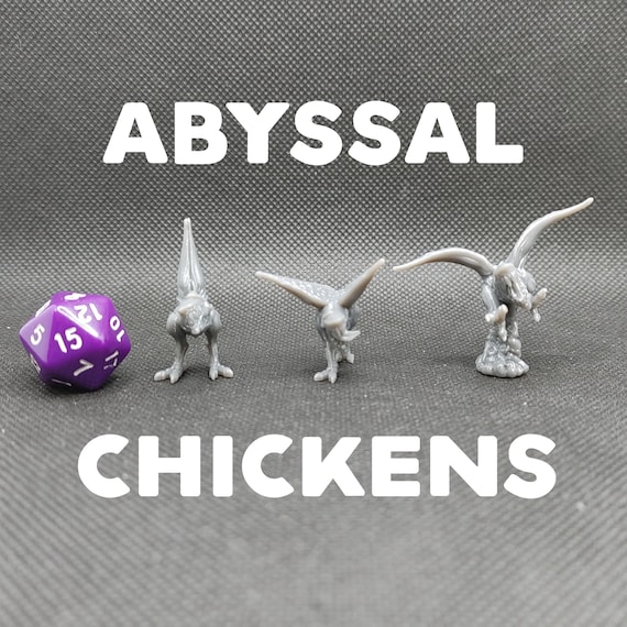 Abyssal Chicken Printed Obsession Halloween 2020 D&D | Etsy