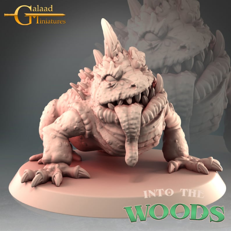 Giant Toad Galaad Miniatures D&D Dungeons and Dragons / - Etsy