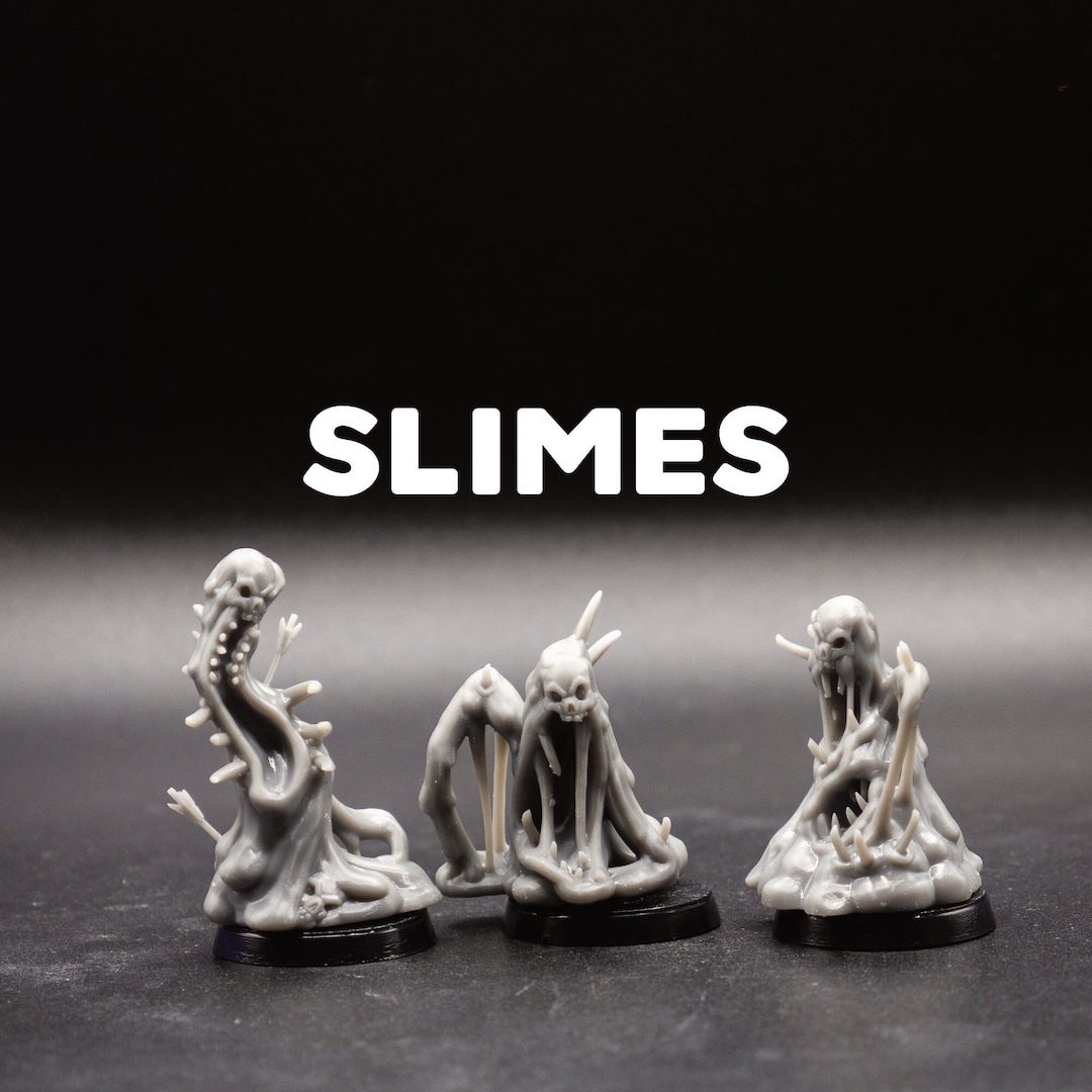Slimes - Oozes Gelatinous Cube Jellies Pudding - Galaad Miniatures - D ...