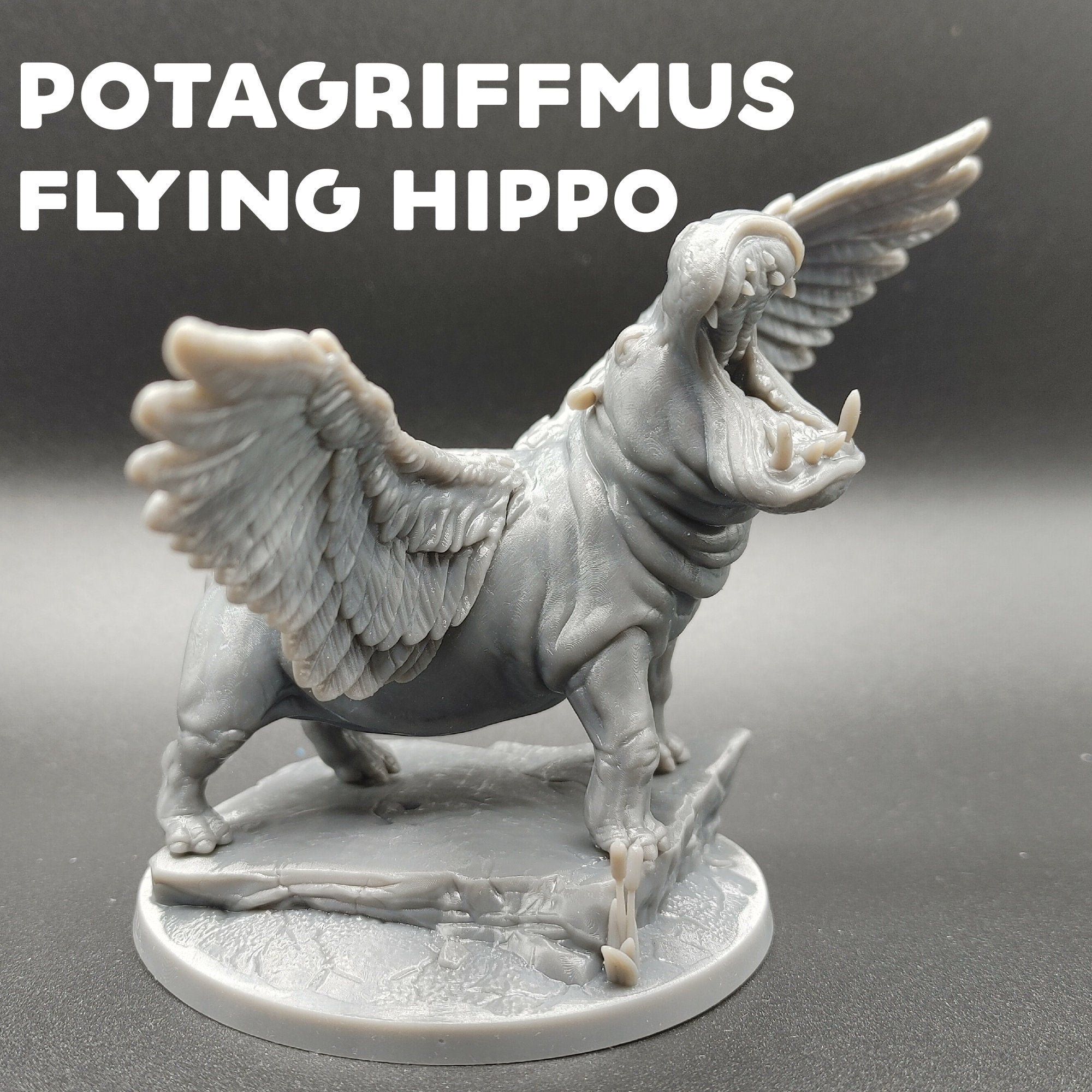 Potagriffmus Flying Hippo Dragon Trapper's Lodge D&D | Etsy