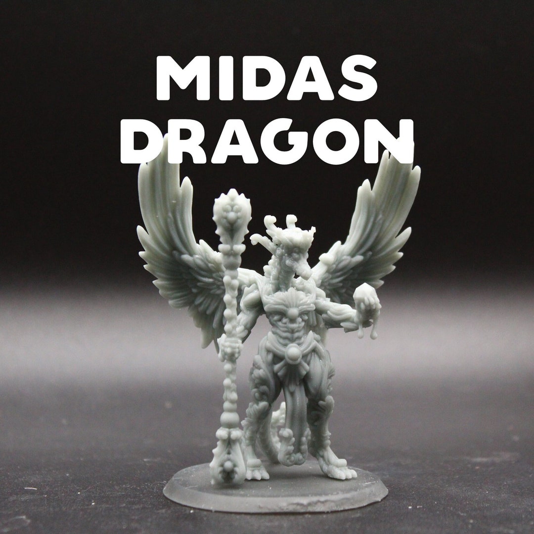 Midas Dragon - Gold Dragon / Dragonborn - Printed Obsession - D&D ...