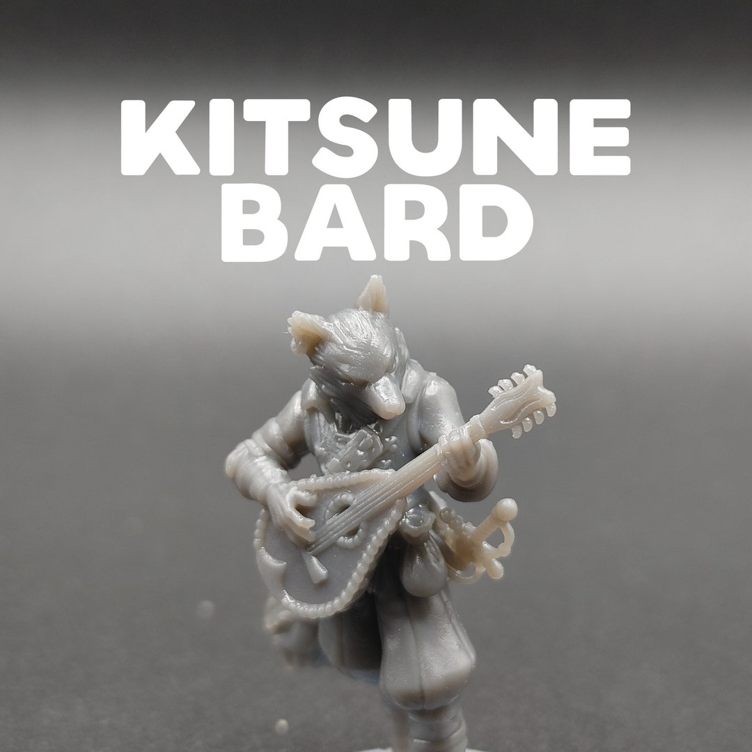 Kitsune Bard - Galaad Miniatures - D&D Dungeons and Dragons ...
