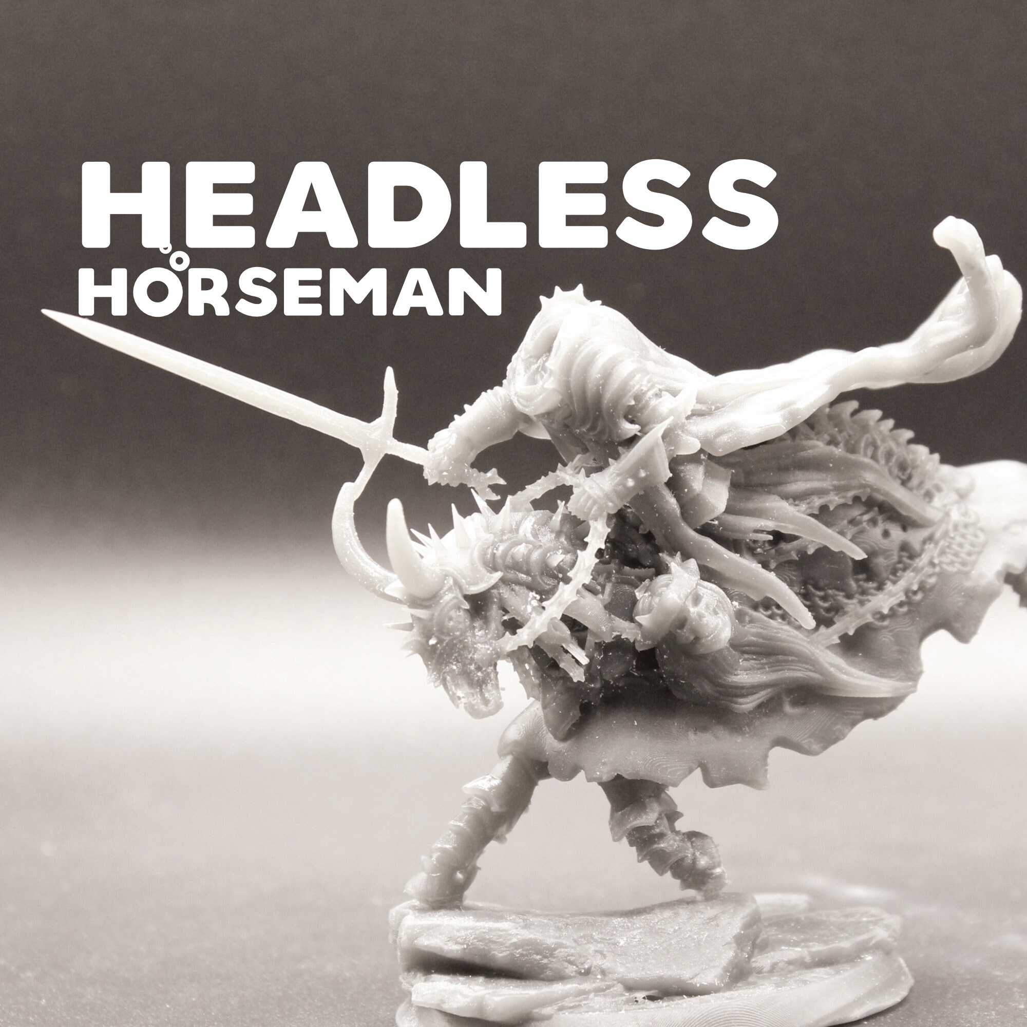 Headless Horseman Monolith Arts Lost Soul D&D Dungeons - Etsy