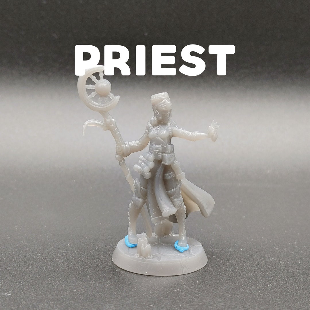 Priest - Cleric - Galaad Miniatures - D&D Dungeons and Dragons ...