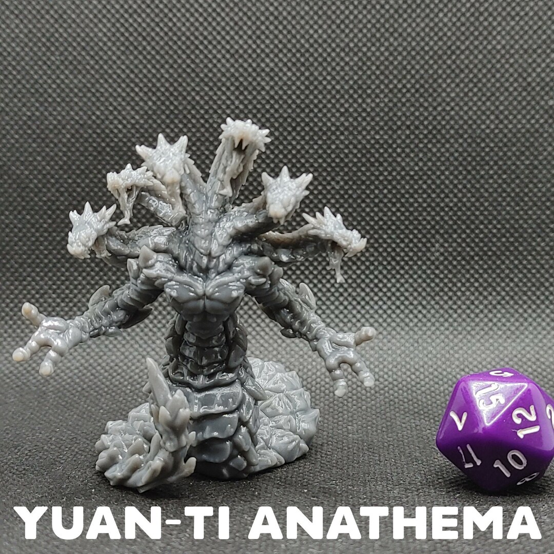 Serpentfolk Anathema / 6 Headed - Printed Obsession - Half Snake ...