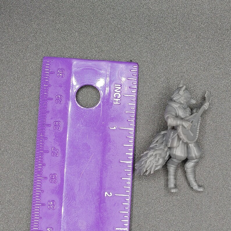 Kitsune Bard Galaad Miniatures D&D Dungeons and Dragons / - Etsy