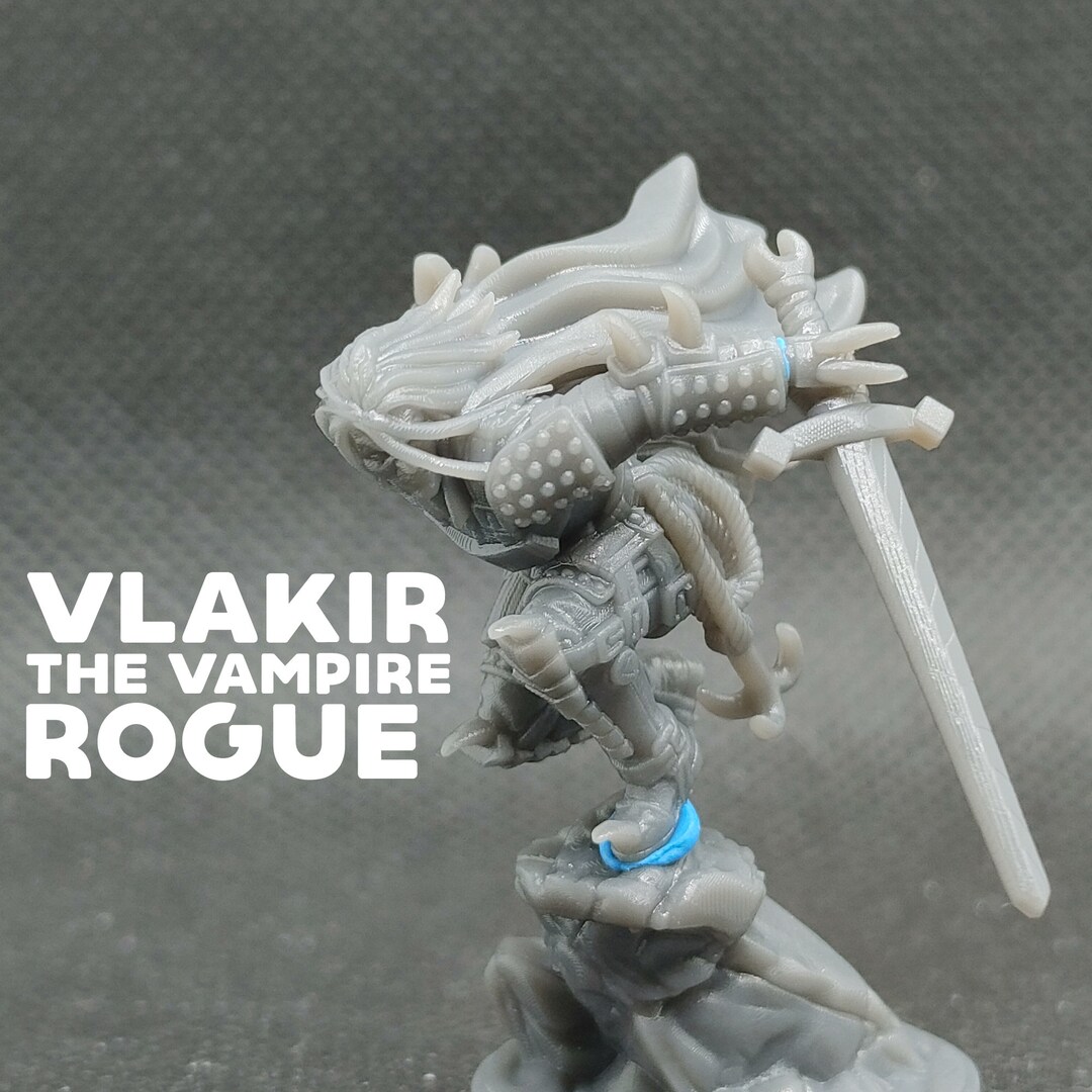 Vlakir Vampire / Dhampir Rogue Dragon Trapper's Lodge D&D Dungeons and ...