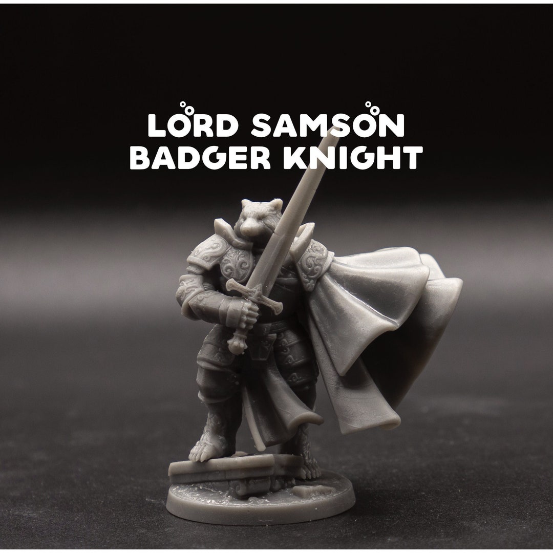 Lord Samson - Badger Knight - Badgerfolk - Critterfolk of Bluewoods ...