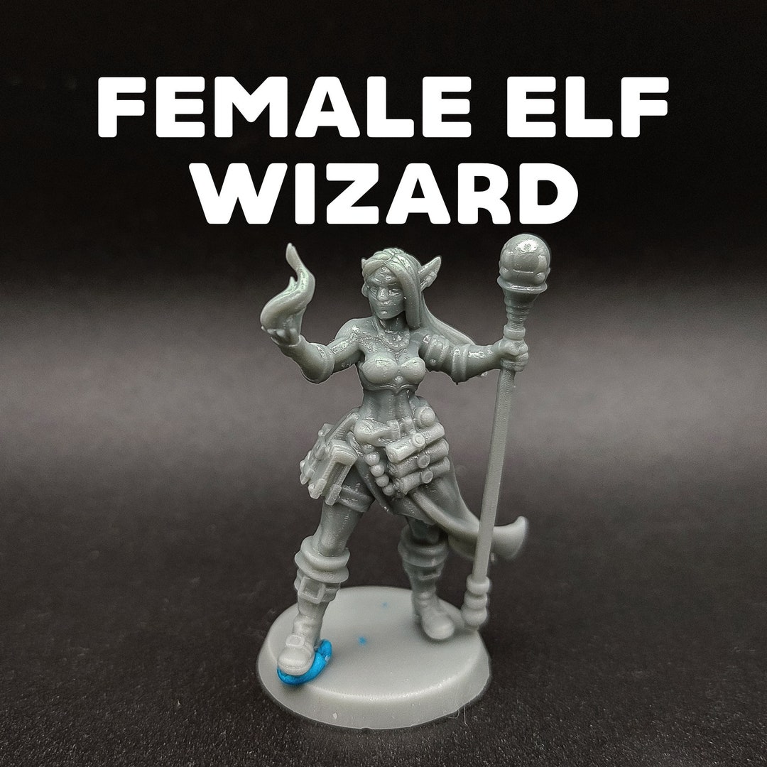 Female Elf Wizard / Elven Warlock - Galaad Miniatures - D&D Dungeons ...