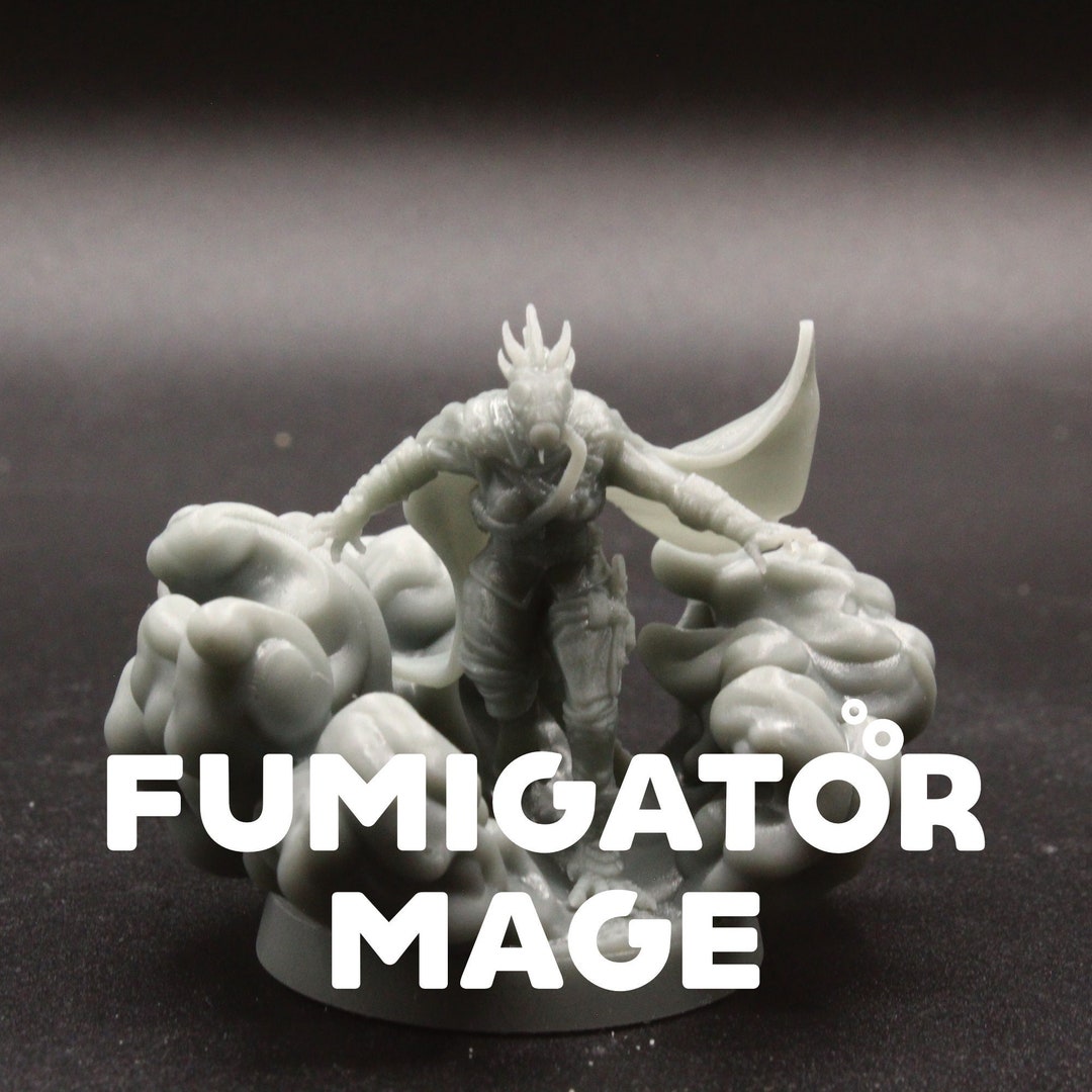 Fumigator Mage - Dragonborn Tactical Smoke Wizard - Dragon Trapper's ...
