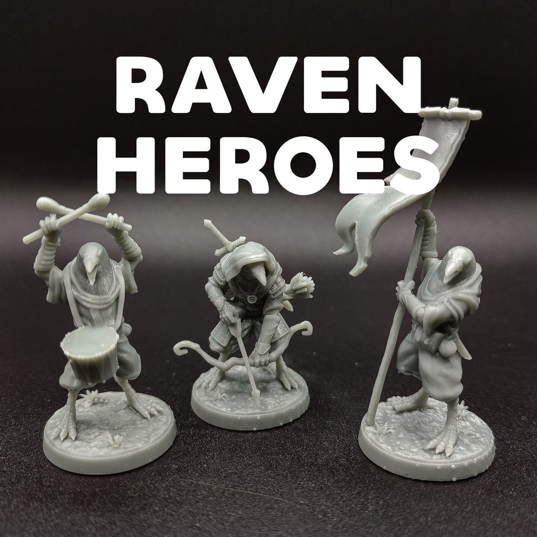 Raven Heroes / Kenku Aarakocra Warriors - Dragon Trapper's Lodge - D&D ...