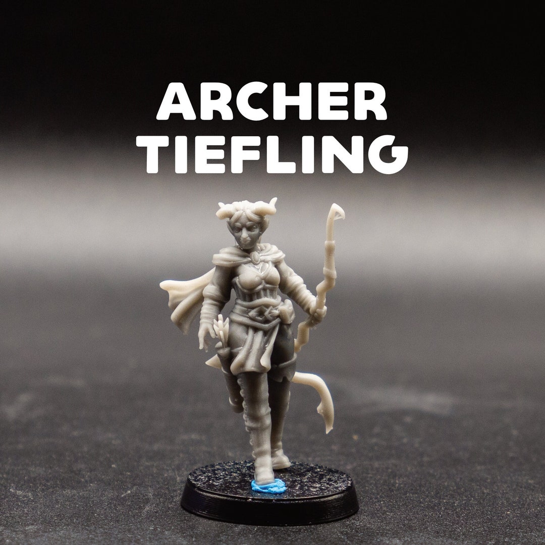 Archer Tiefling - Galaad Miniatures - D&D Dungeons and Dragons ...