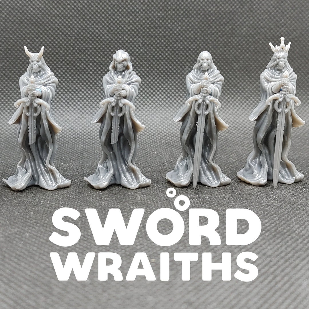 Sword Wraiths - Printed Obsession - Undead Ghost Sword Masters - D&D ...