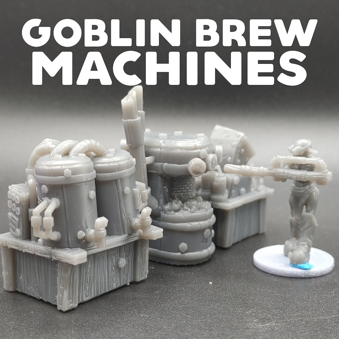 Goblin Coffee Brewing Machines Terrain - Printed Obsession - D&D ...