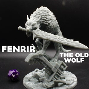 Fenrir the Old Wolf - the Great Grey Sword Wolf - Artisan Guild - D&D ...