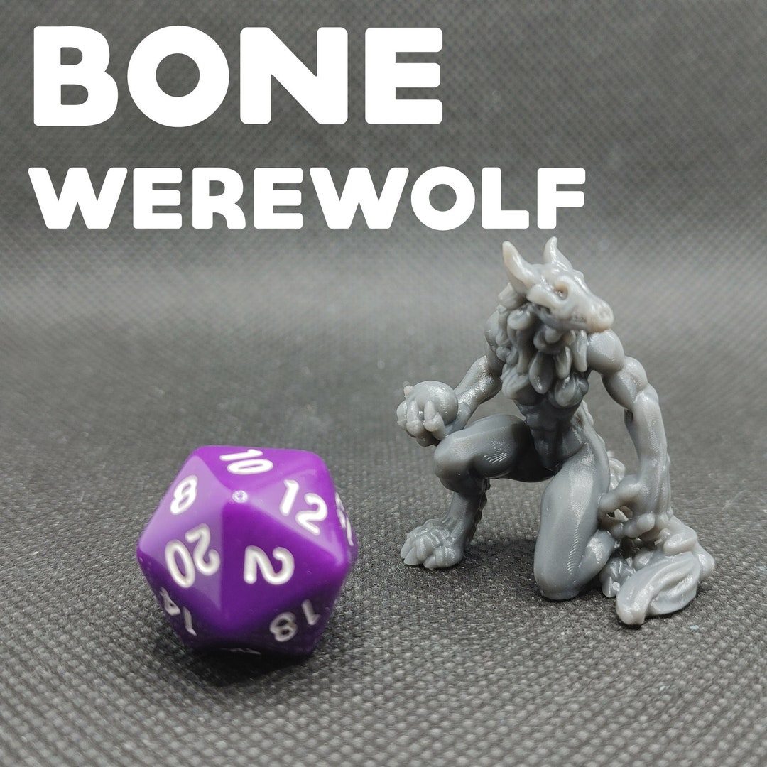 Bone Werewolf/hell Wolf Printed Obsession Hell Hath No Fury D&D ...
