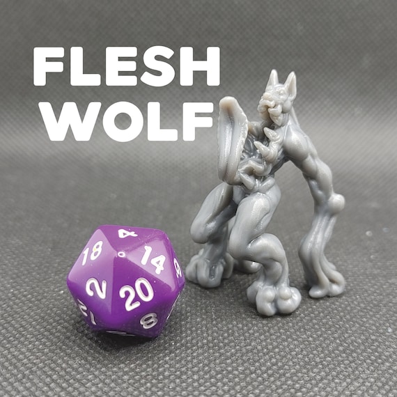 Flesh Wolf Werewolf Printed Obsession D&D Dungeons and - Etsy