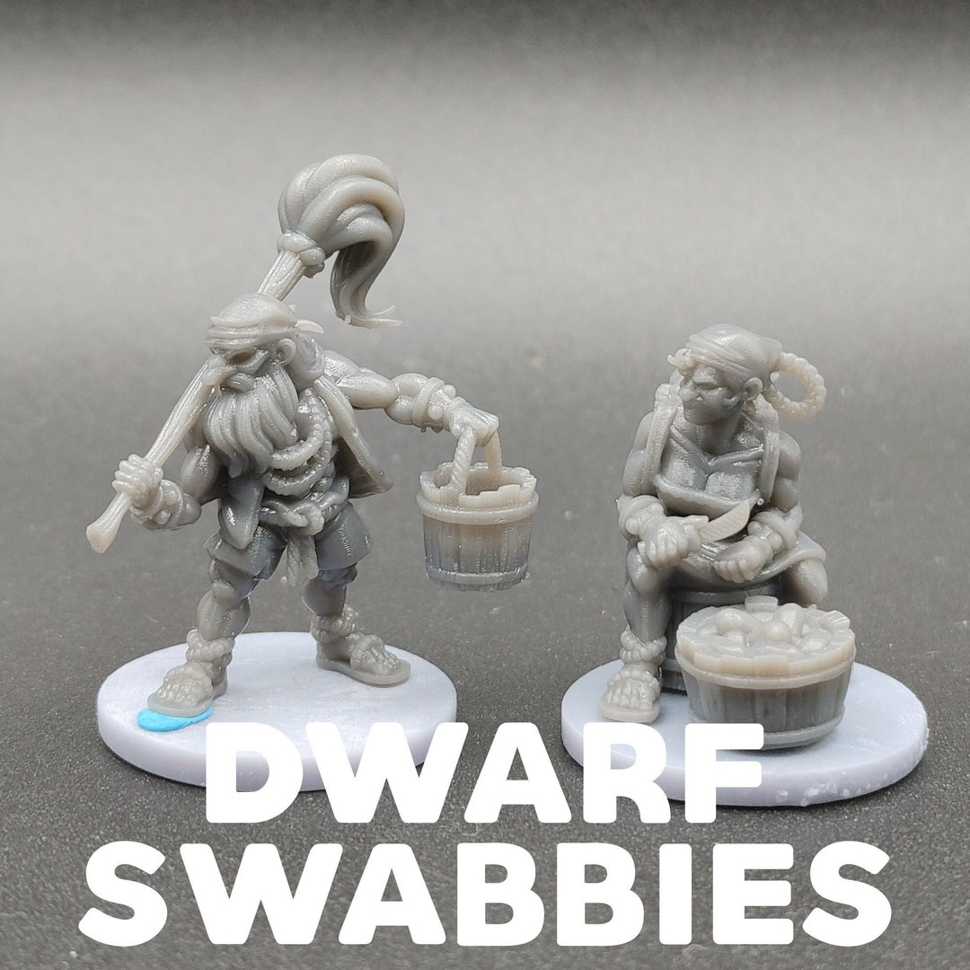 Pirate Swabbie Dwarves - Deck Cleaners - Deep Sea Tales - Castnplay - D ...