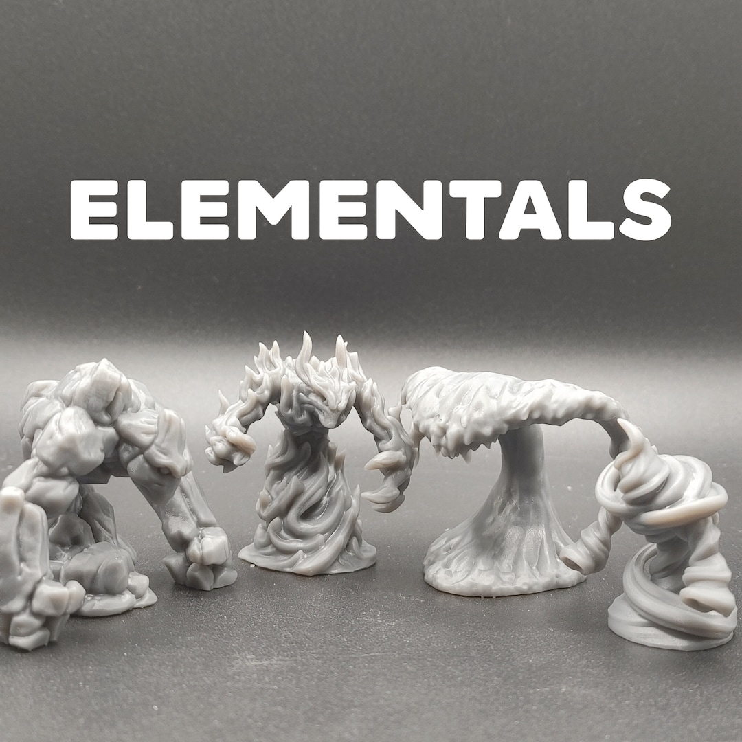 Elementals - Printed Obsession - D&D Dungeons and Dragons / Pathfinder ...