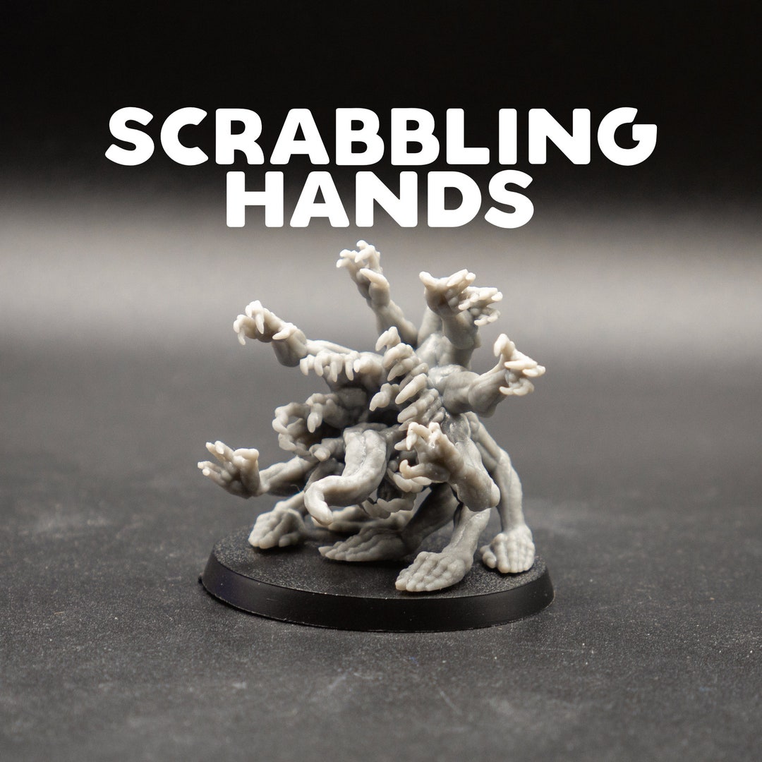 Scrabbling Hands - Hand Grabber Horror Flesh Construct - Printed ...