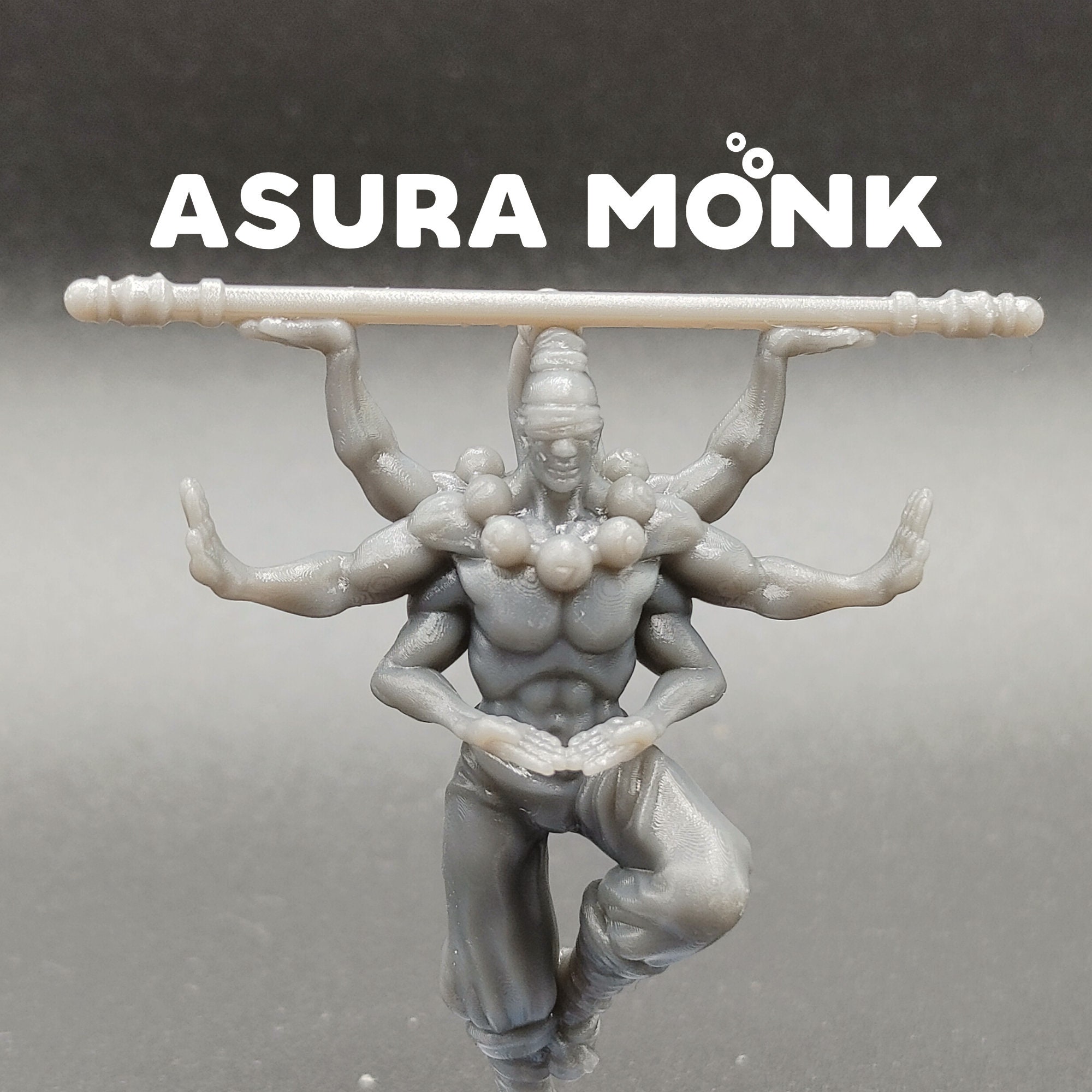 Asura Monk Printed Obsession D&D Dungeons and Dragons / | Etsy